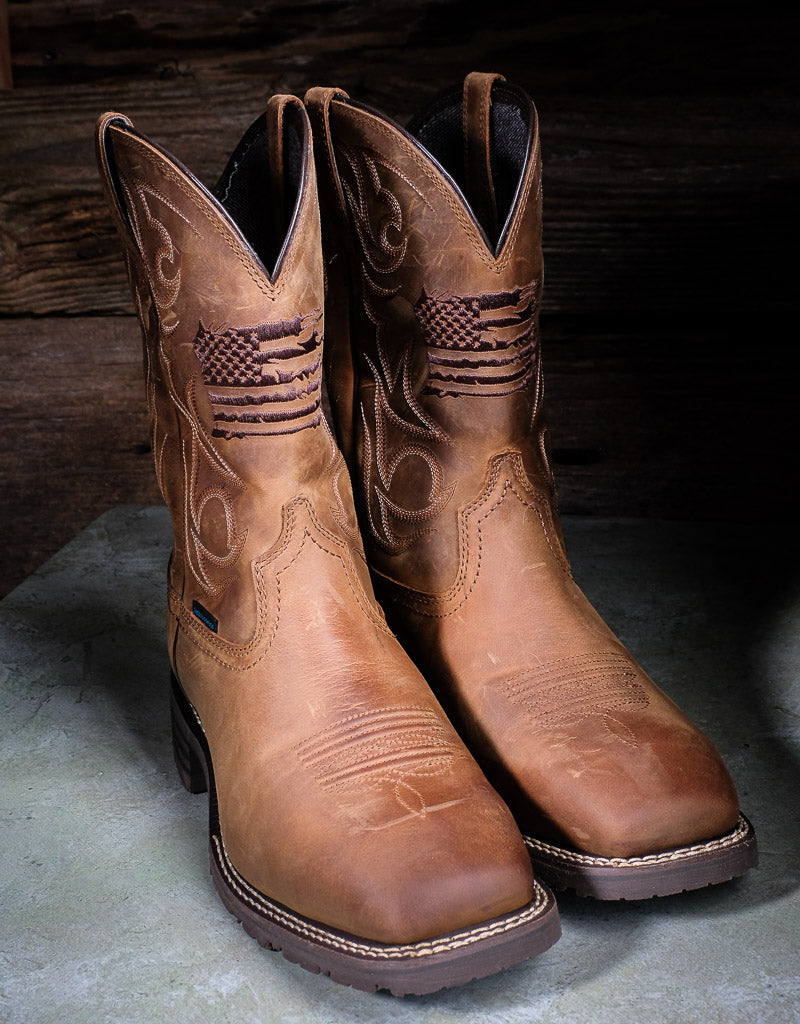 Ariat Men's Hybrid Patriot Waterproof Western Boots 10038354 — Boyers ...