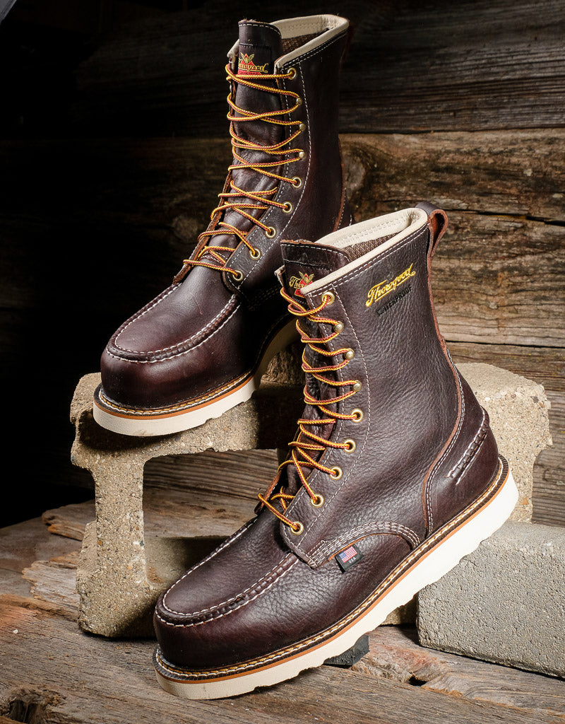 Men's USA made 8" Wedge Sole Work Boot 804-3800 — Boyers BootnShoe